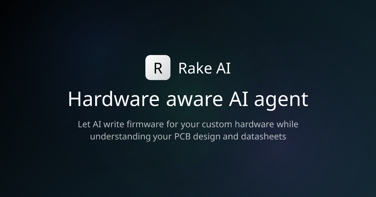 Rake AI - Hardware Aware AI Agent